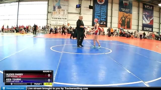 136 lbs Rd# 5- 2:00pm Friday - Alexis Parry, Lady Reapers vs Kesi ...