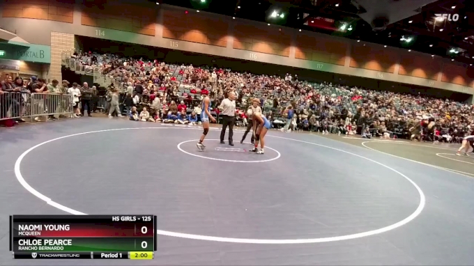 125 lbs Champ. Round 2 - Naomi Young, Mcqueen vs Chloe Pearce, Rancho ...