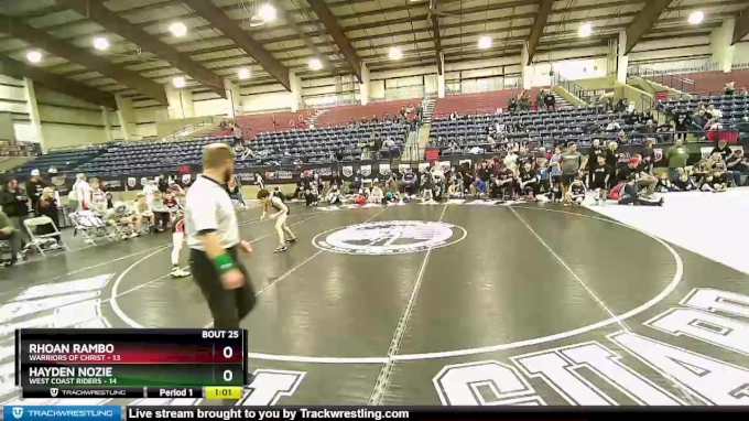 74 lbs Placement (16 Team) - Rhoan Rambo, Warriors Of Christ vs HAYDEN ...