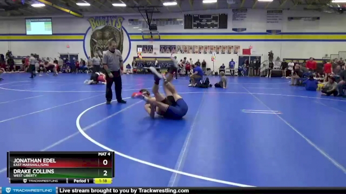 170 lbs Semifinal - Drake Collins, West Liberty vs Jonathan Edel, East ...