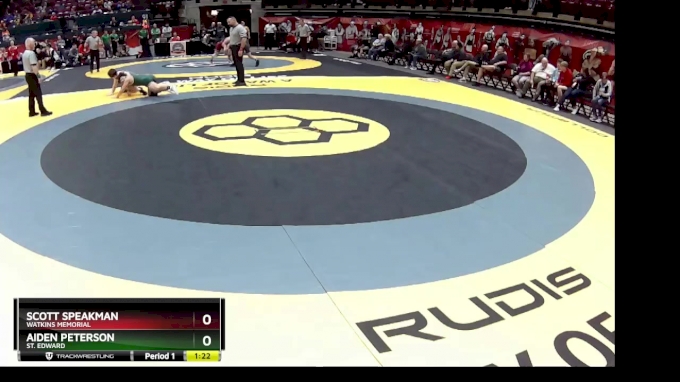 D1-165 lbs Champ. Round 1 - Scott Speakman, Watkins Memorial vs Aiden ...