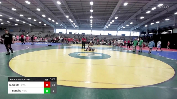 119 lbs Quarterfinal - Stetson Gabel, POWA vs Thomas Bencho, Micky's ...