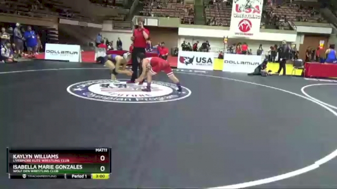 117 lbs Champ. Round 2 - Kaylyn Williams, Livermore Elite Wrestling ...