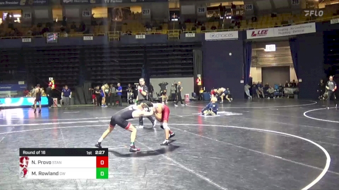 125 lbs Round Of 16 - Nico Provo, Stanford vs Matt Rowland, Gardner-Webb