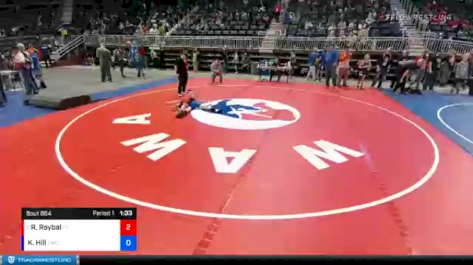 92 lbs 3rd Place Match - Rocky Roybal, CWC Thunder vs Kaleb Hill, Cody ...