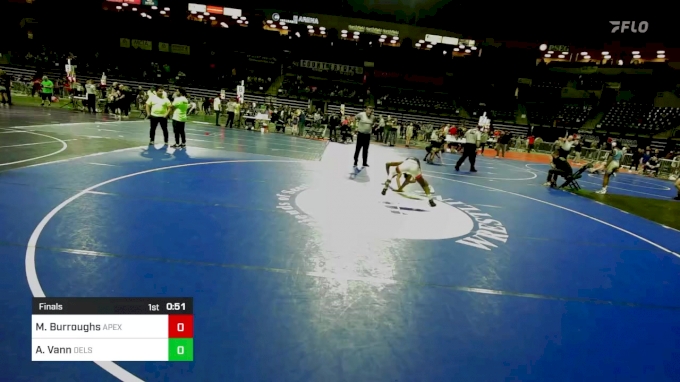 120 lbs Final - Myles Burroughs, Apex vs Amari Vann, Delsea