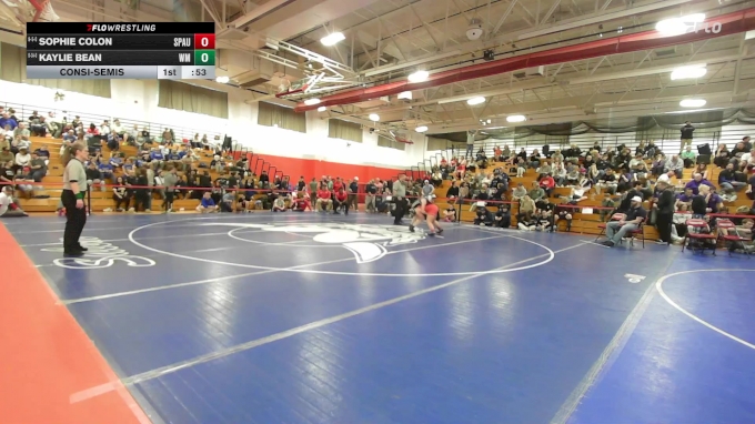 132 lbs Consolation - Sophie Colon, Spaulding vs Kaylie Bean, White ...