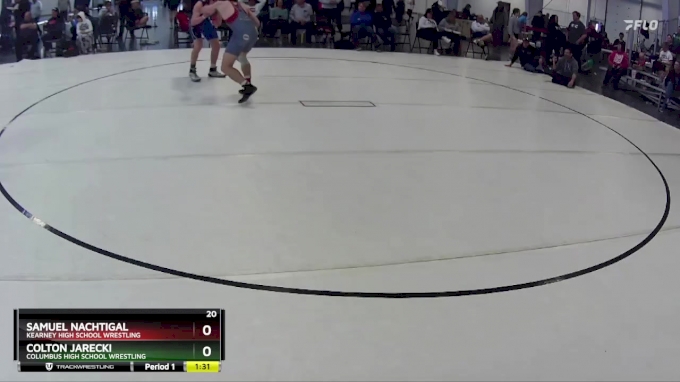 160 lbs Quarterfinal - Colton Jarecki, Columbus High School Wrestling ...