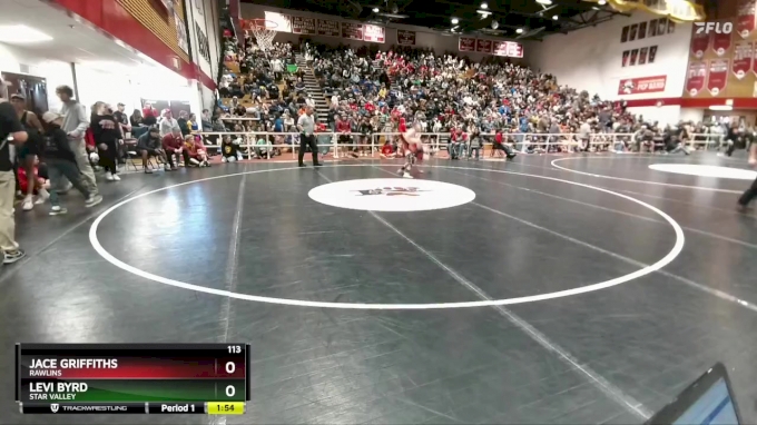 113 lbs Champ. Round 2 - Levi Byrd, Star Valley vs Jace Griffiths, Rawlins