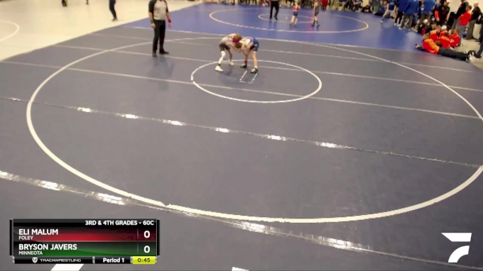 60C 1st Place Match - Bryson Javers, Minneota vs Eli Malum, Foley