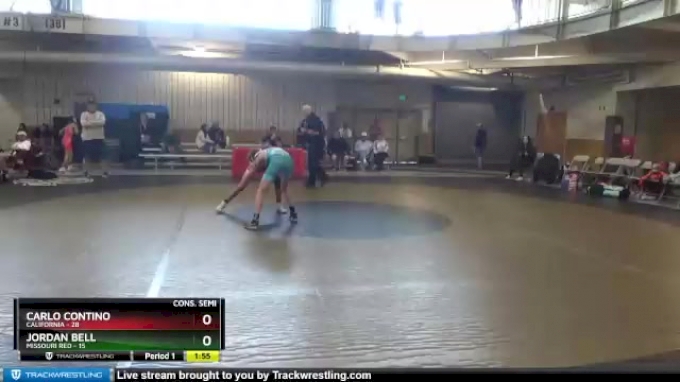 97 lbs 2nd Wrestleback (8 Team) - Carlo Contino, California vs Jordan ...