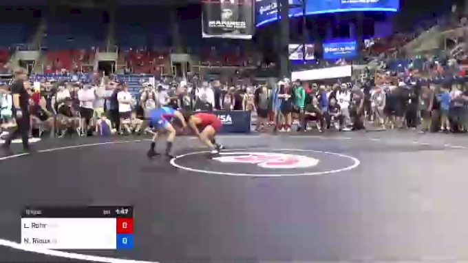 94 lbs Quarterfinal - Lincoln Rohr, Ohio vs Nathan Rioux, Indiana