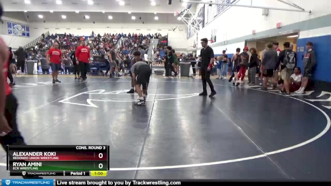 126 lbs Cons. Round 3 - Alexander Koki, Redondo Union Wrestling vs Ryan ...