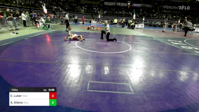 70 lbs Quarterfinal - Ethan Luker, Yale Street Wrestling Club vs Andrew Allena, Yale Street