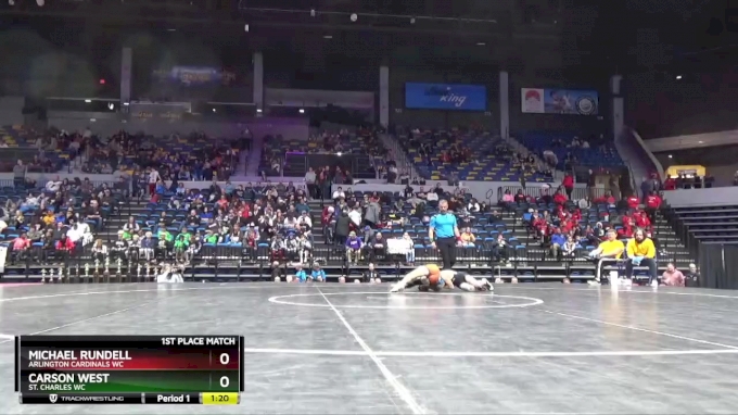 79 lbs 1st Place Match - Carson West, St. Charles WC vs Michael Rundell ...