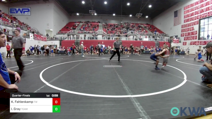60 lbs Quarterfinal - Kashton Fahlenkamp, Tuttle Wrestling vs Isiah ...