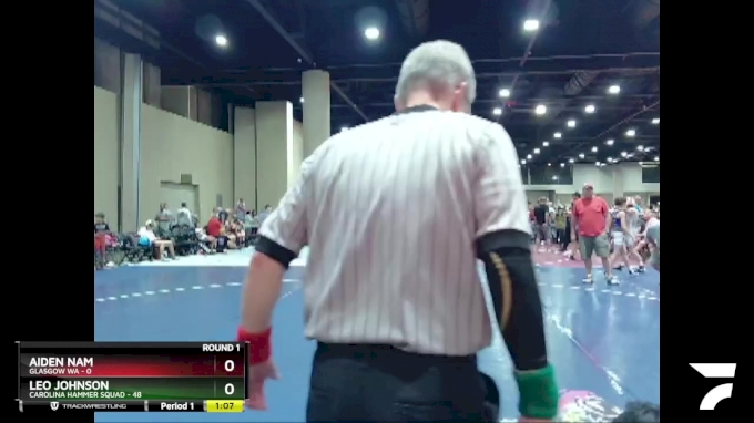 90 lbs Round 1 (6 Team) - Leo Johnson, Carolina Hammer Squad vs Aiden ...