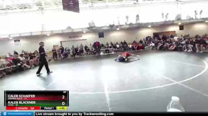 97 lbs Semis & 3rd Wb (16 Team) - Caleb Schaefer, Indiana Gold vs Kaleb ...