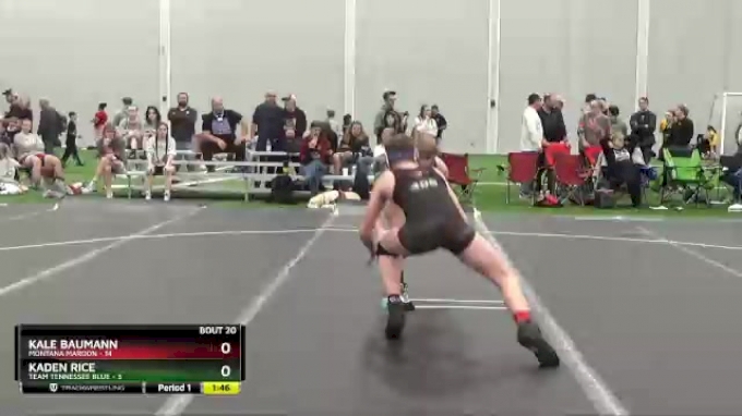 126 lbs Placement Matches (8 Team) - Kale Baumann, Montana Maroon vs ...