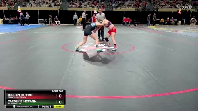 125 lbs Cons. Round 2 - Caroline McCann, Westminster vs Jordyn Defebo ...
