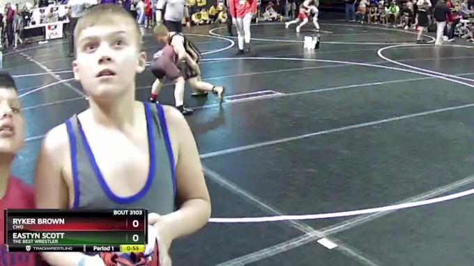 112 lbs Champ. Round 2 - Ryker Brown, CWO vs Eastyn Scott, The Best ...
