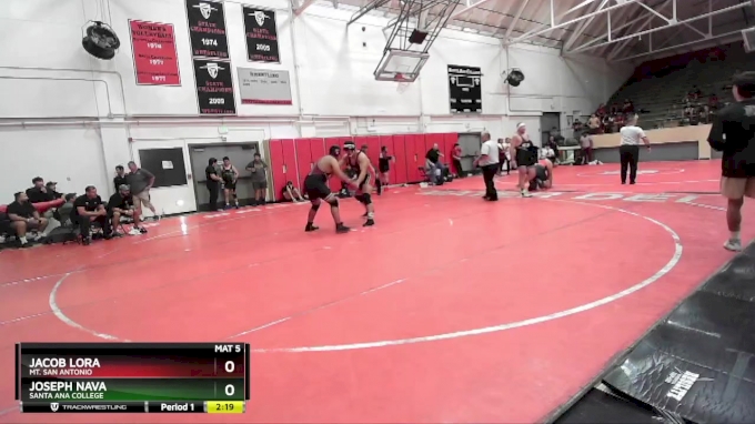 285 lbs Quarterfinal - Jacob Lora, Mt. San Antonio vs Joseph Nava ...
