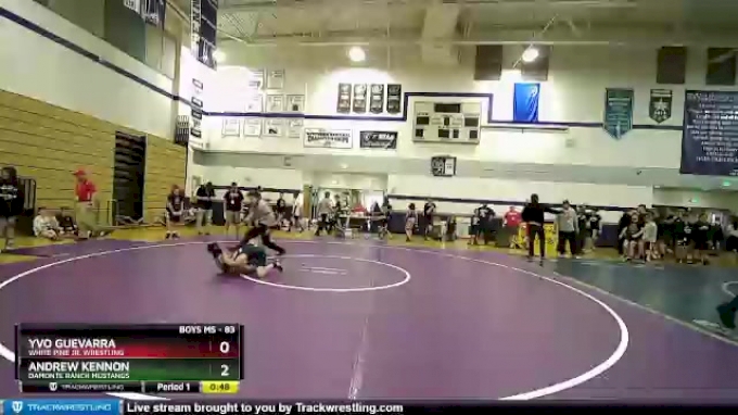 83 lbs Quarterfinal - Andrew Kennon, DaMonte Ranch Mustangs vs Yvo ...
