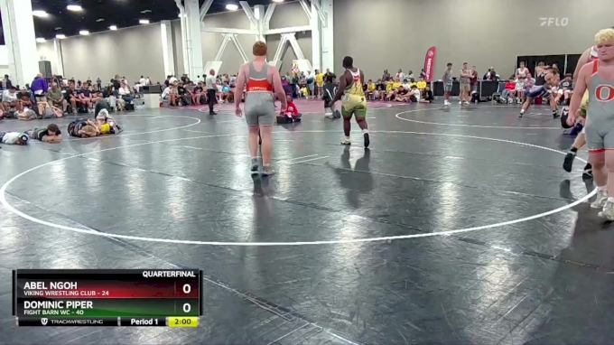 285 lbs Quarterfinals (8 Team) - Dominic Piper, Fight Barn WC vs Abel ...