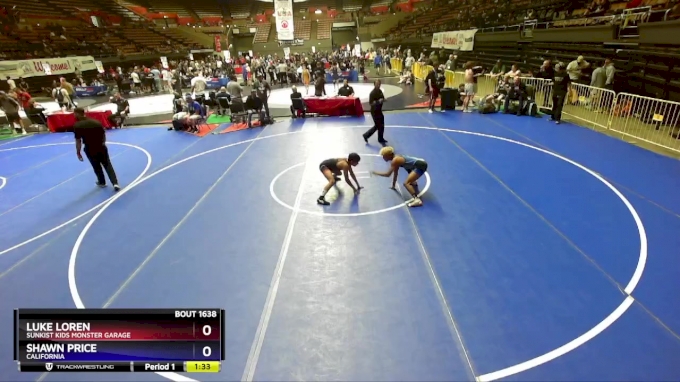 100 lbs Semifinal - Luke Loren, Sunkist Kids Monster Garage vs Shawn ...