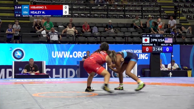 43 kg 1/4 Final - Sayuki Hibarino, Japan vs Madison Healey, United States