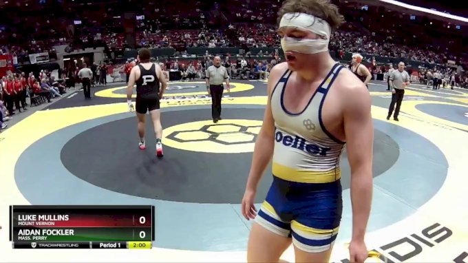 D1-285 lbs Champ. Round 1 - Luke Mullins, Mount Vernon vs Aidan Fockler ...