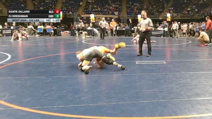 103 lbs Consy 4 - Dante Dillard, Nazareth vs CJ Dreshman, Canon-McMillan
