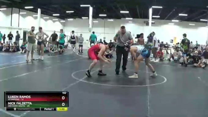 152 lbs Round 7 (8 Team) - Nick Faldetta, Orchard South vs Luken Ramos ...