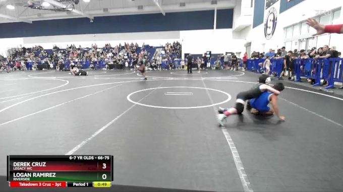 66-75 lbs Round 1 - Derek Cruz, Legacy WC vs Logan Ramirez, Riverside