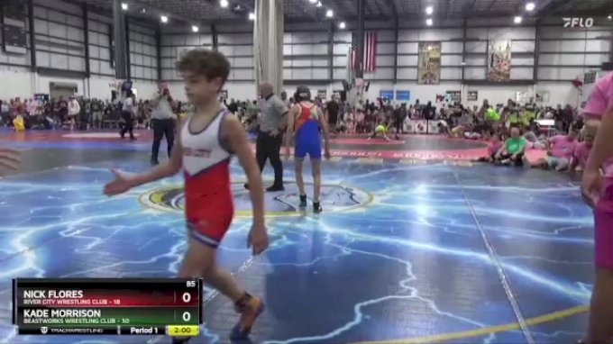 85 lbs Round 3 (4 Team) - Kade Morrison, BEASTWORKS WRESTLING CLUB vs ...