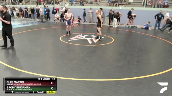 113 lbs Final - Brody Bingaman, North Pole Wrestling Club vs Clay ...