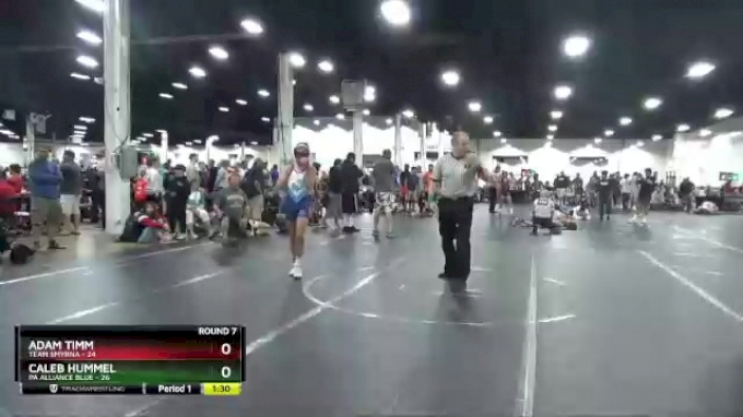 115 lbs Round 7 (8 Team) - Caleb Hummel, PA Alliance Blue vs Adam Timm ...