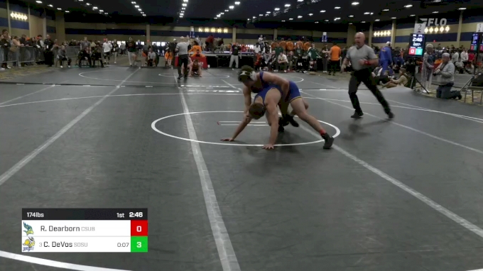 174 lbs Rd Of 32 - Ryder Dearborn, Cal State Bakersfield vs Cade DeVos ...