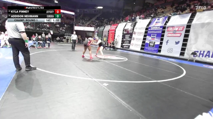 235 Class 2 lbs Champ. Round 1 - Kyla Finney, Jefferson City vs Addison ...
