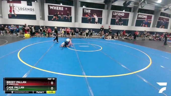 100 lbs Round 1 - Brody Pallan, 3F Wrestling vs Cade Pallan, 3F Wrestling