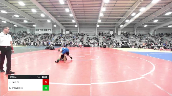 120 lbs Consi Of 64 #2 - Jayden Lee, PA vs Kaiden Powell, KS