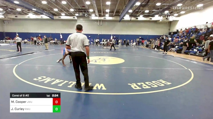 174 lbs Consi Of 8 #2 - Maurice Cooper, JWU vs Jayden Curley, Roger ...