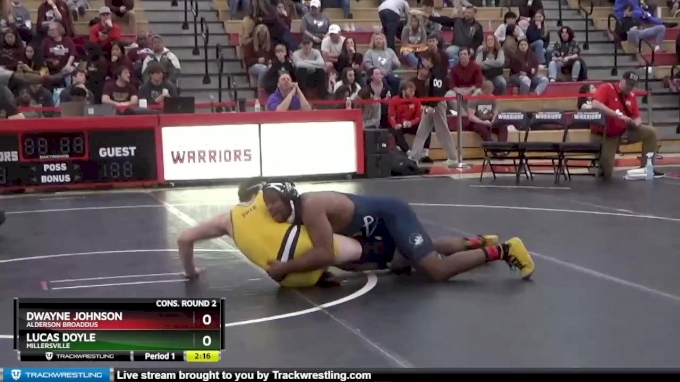 197 lbs Cons. Round 2 - Dwayne Johnson, Alderson Broaddus vs Lucas ...