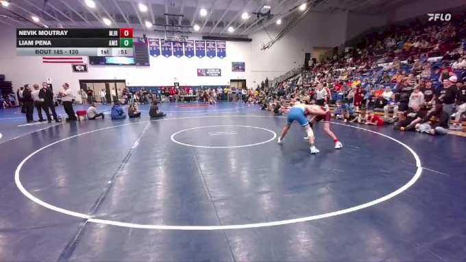 120 lbs Cons. Round 2 - Liam Pena, Alliance Middle School vs Nevik ...