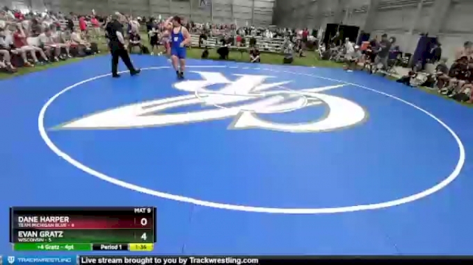 285 lbs Round 1 (8 Team) - Dane Harper, Team Michigan Blue vs Evan ...