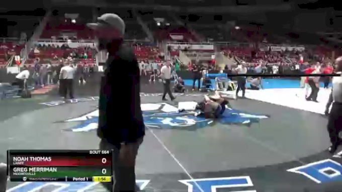 145 lbs Semifinal - Greg Merriman, Mooresville vs Noah Thomas, Laney
