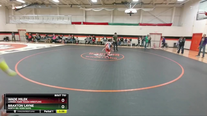 108 lbs Round 2 - Braxton Layne, North Big Horn Rams vs Wade Milek ...