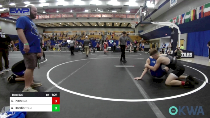 155 lbs Final - Garrett Lynn, Shelton Wrestling Academy vs Aiden Hardin ...