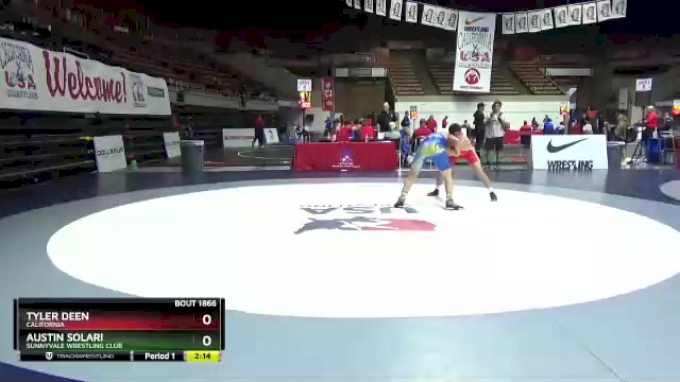 74 lbs 1st Place Match - Tyler Deen, California vs Austin Solari ...