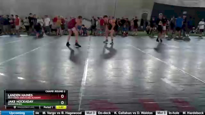 109 lbs Champ. Round 2 - Jake Hockaday, Brownsburg vs Landen Haines ...
